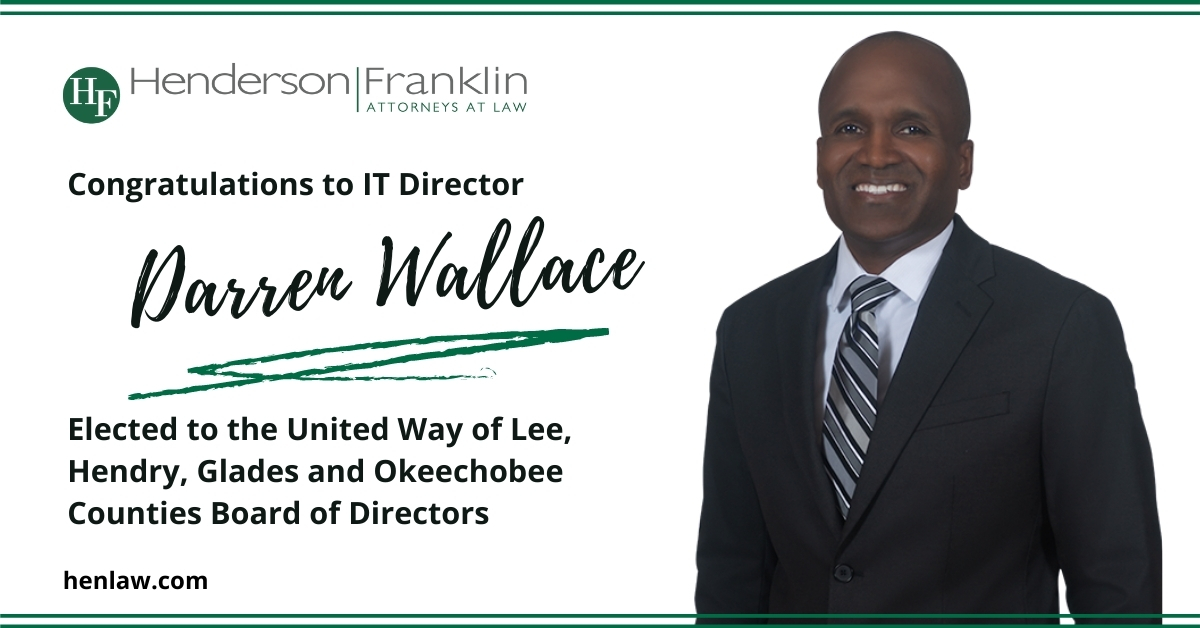 Darren Wallace Elected to 2021-2022 United Way Board of Directors ...