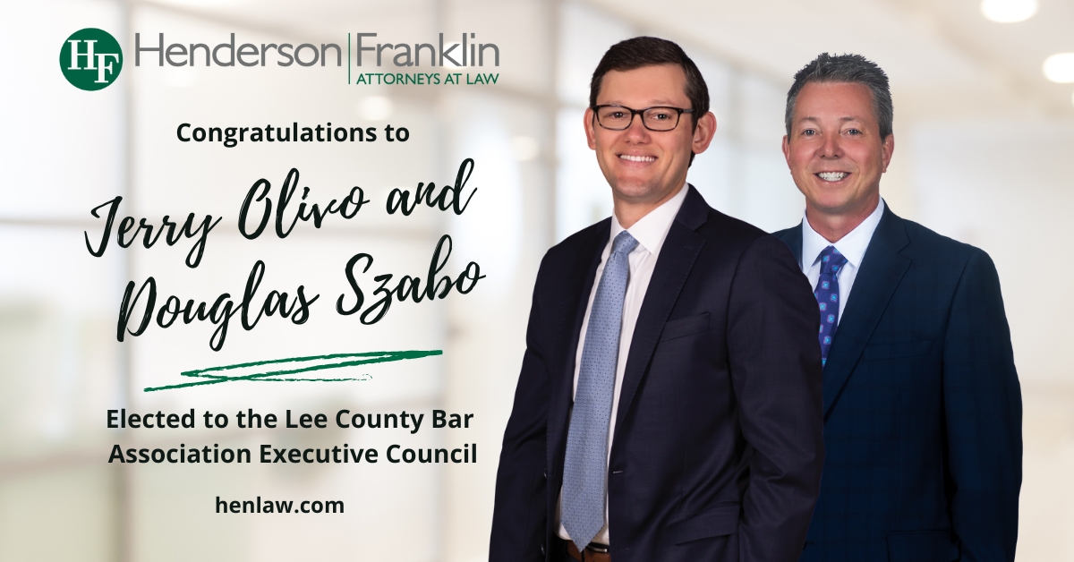 Douglas Szabo and Jerry Olivo Sworn In to Lee County Bar Association’s ...