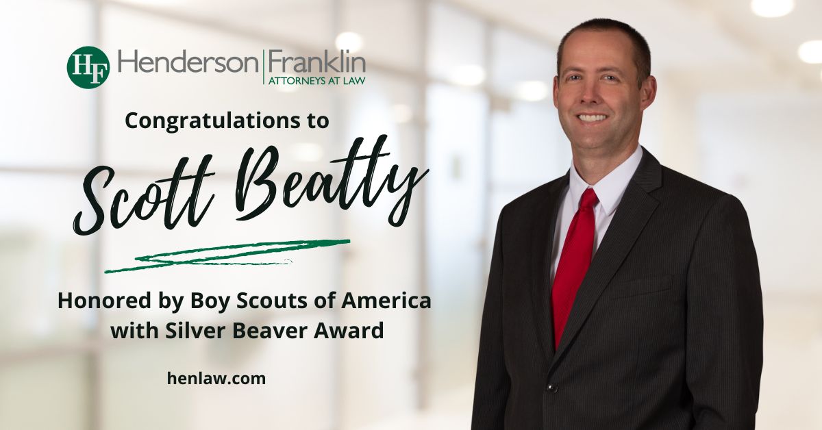 Scott Beatty Honored by Boy Scouts of America with Silver Beaver Award ...