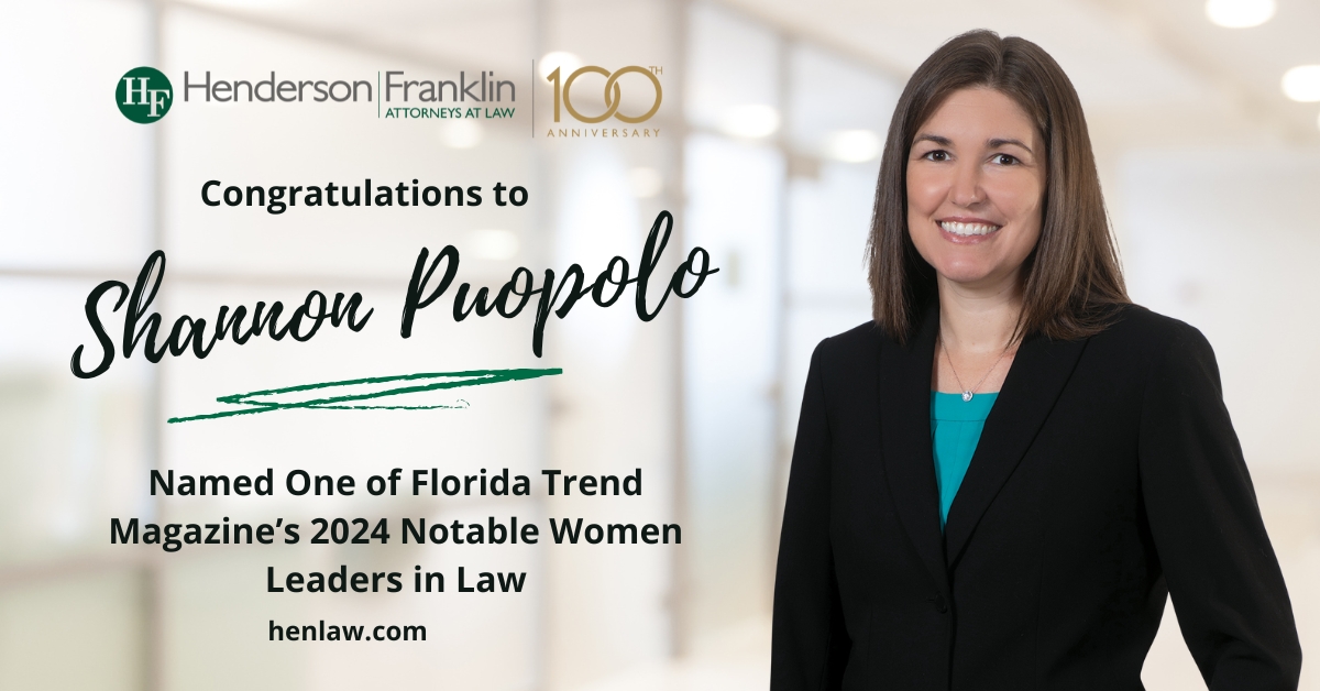 Shannon Puopolo Named One of Florida Trend Magazine’s 2024 Notable ...
