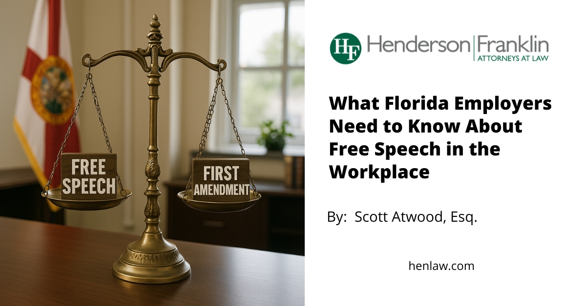 Free Speech in the Workplace: Florida Employer Guide