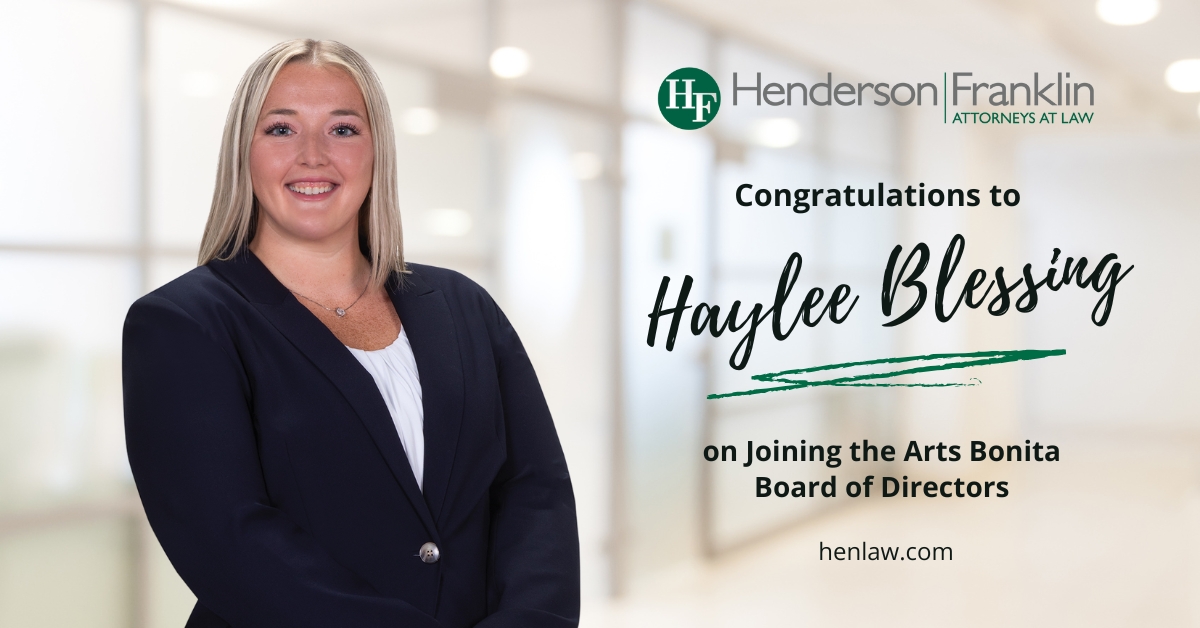 Estate Planning Attorney Haylee Blessing Joins Arts Bonita Board