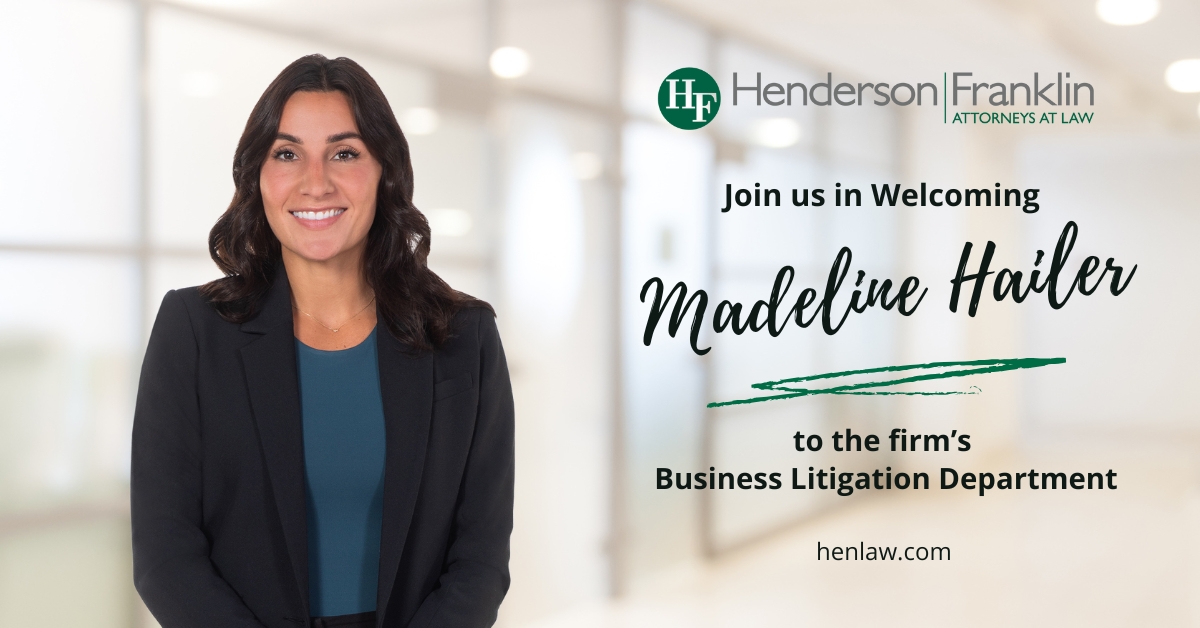 Henderson Franklin Welcomes Madeline Hailer to Naples Business ...